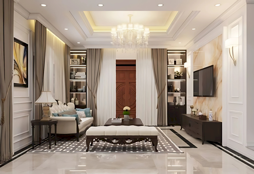 Tổng hợp 40+ kiểu trần thạch cao ô vuông đẹp mắt, sang trọng