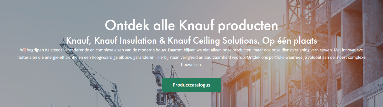 Nieuwe website Knauf.com